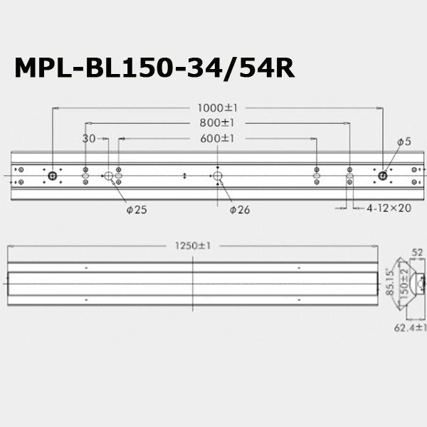 MPL-BL150-34/54R ベースライト LED 蛍光灯40形2灯用相当 マキテック 反射笠 W150 非調光 定格出力 – LEDファクトリー